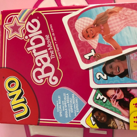 Mattel | Toys | Barbie The Movie Uno Card Game Pink Mattel Uno Barbie ...